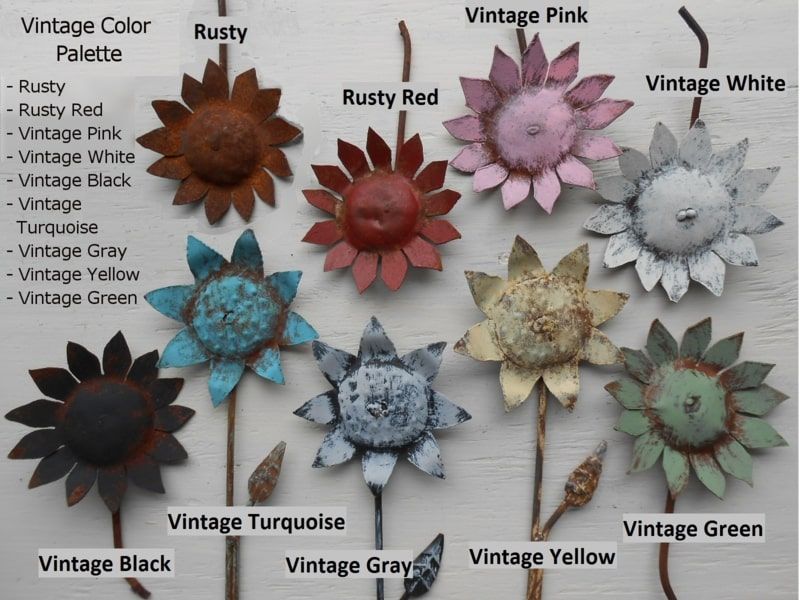Hand Painted Vintage Color Choices for Wrought Iron