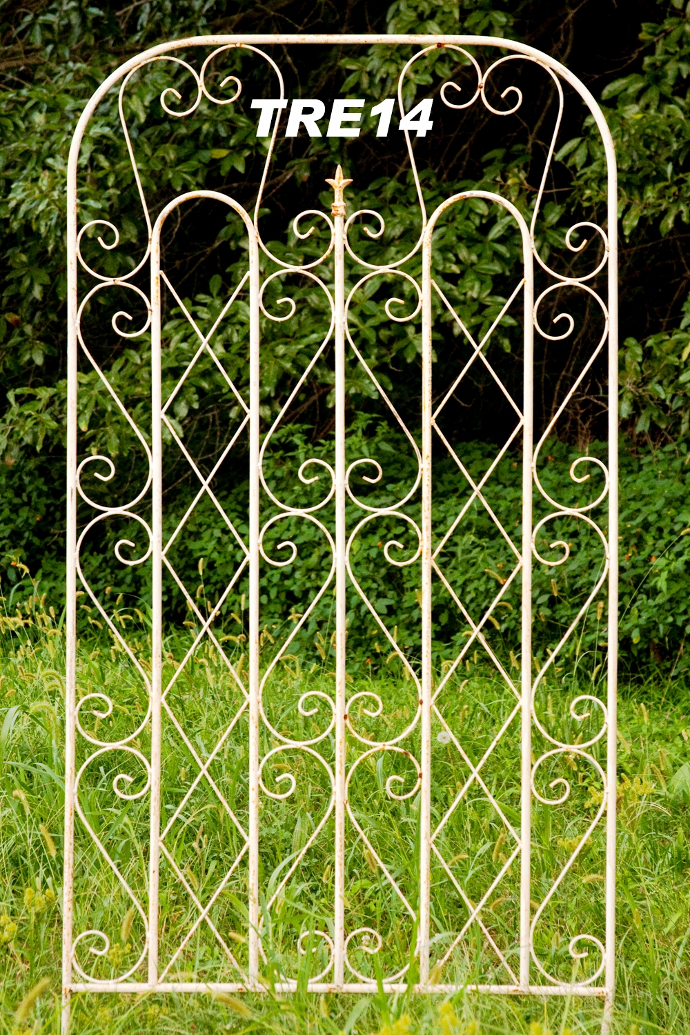 Huge Wrought Iron Square Garden Trellis - 40" Wide