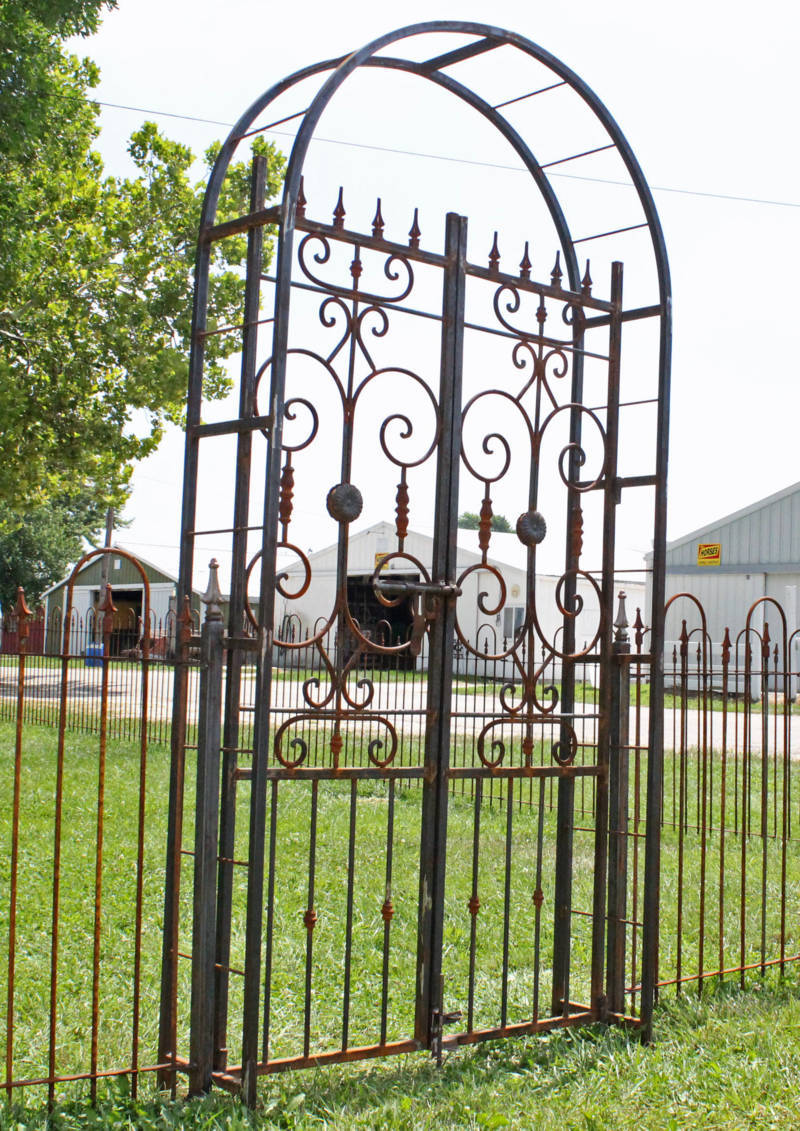 Iron Country French Arbor Entry Gate - 8' Tall Arch