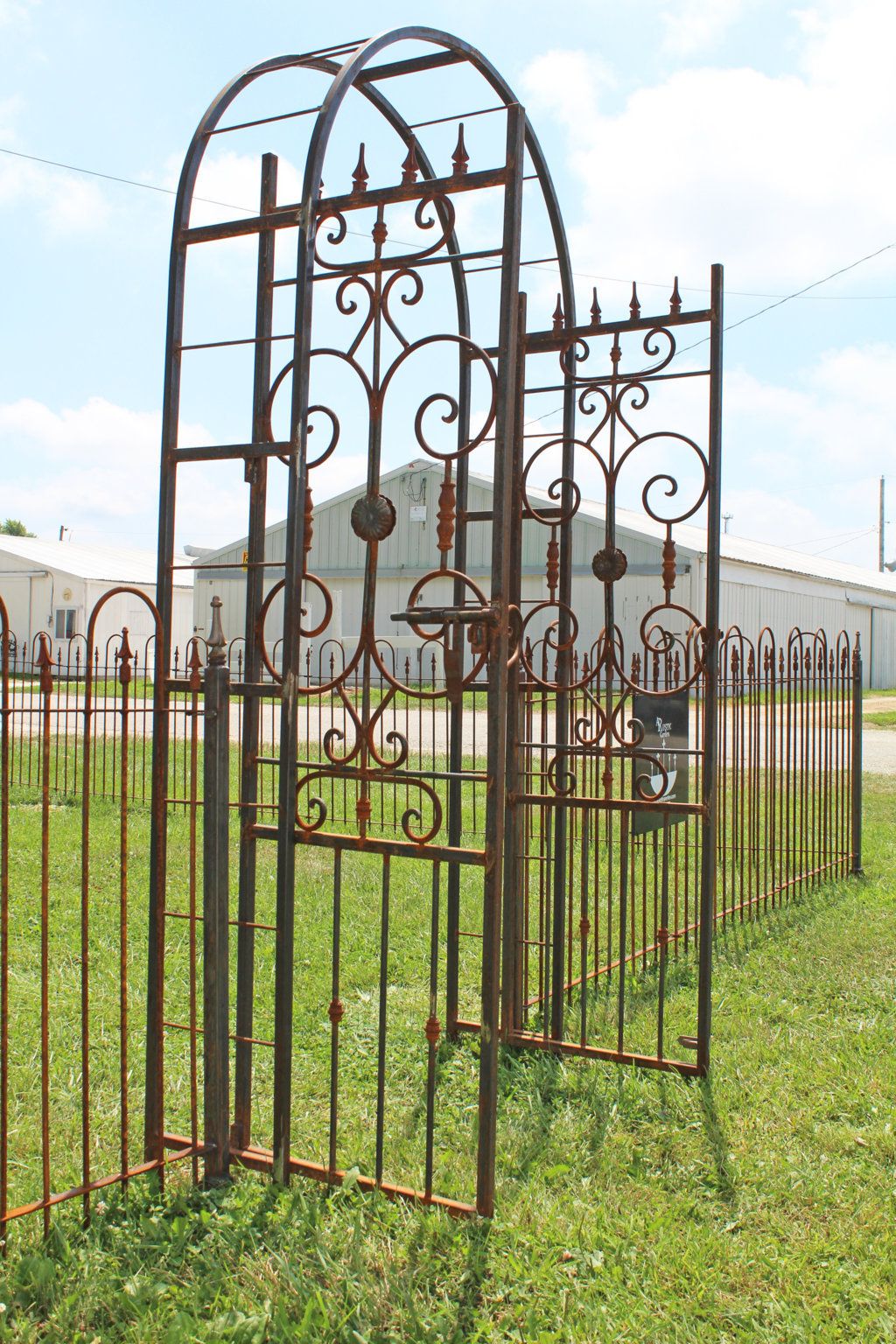 Iron Country French Arbor Entry Gate - 8' Tall Arch