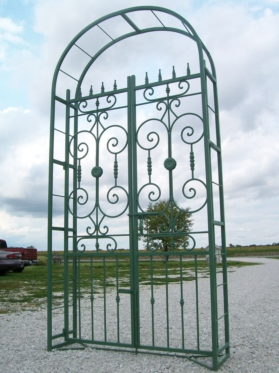 Iron Country French Arbor Entry Gate - 8' Tall Arch