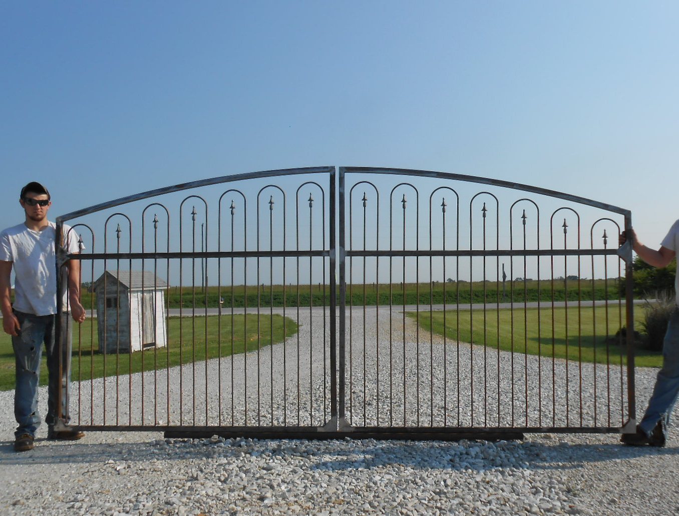 Wrought Iron Driveway Gates