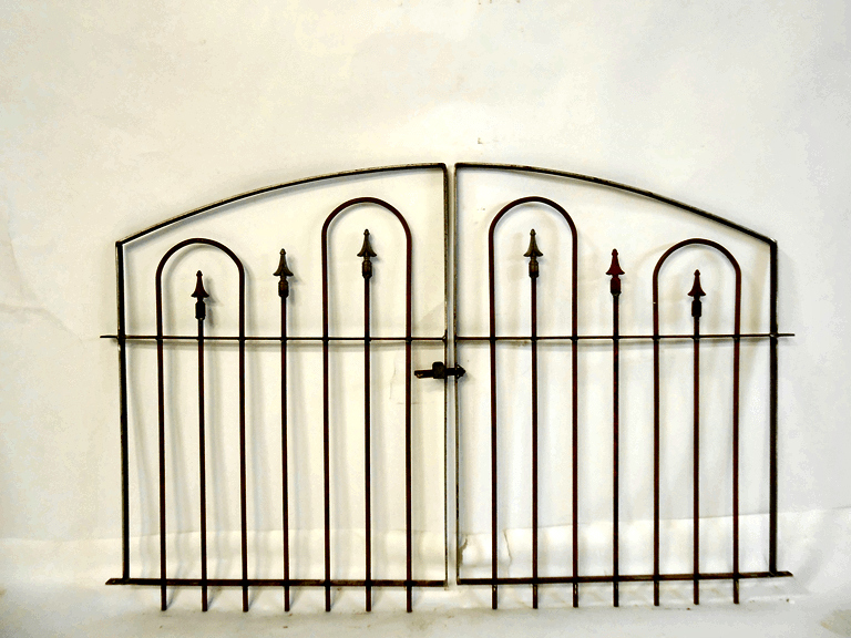 Wrought Iron Garden Gates - Double Swing - 3 ' t x 5 ' w