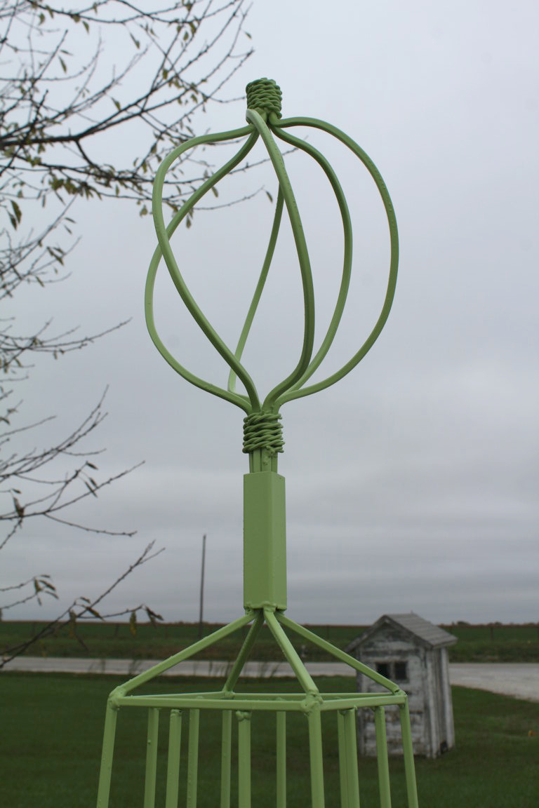 Large Sally Metal Flower Topiary - Garden Obelisk