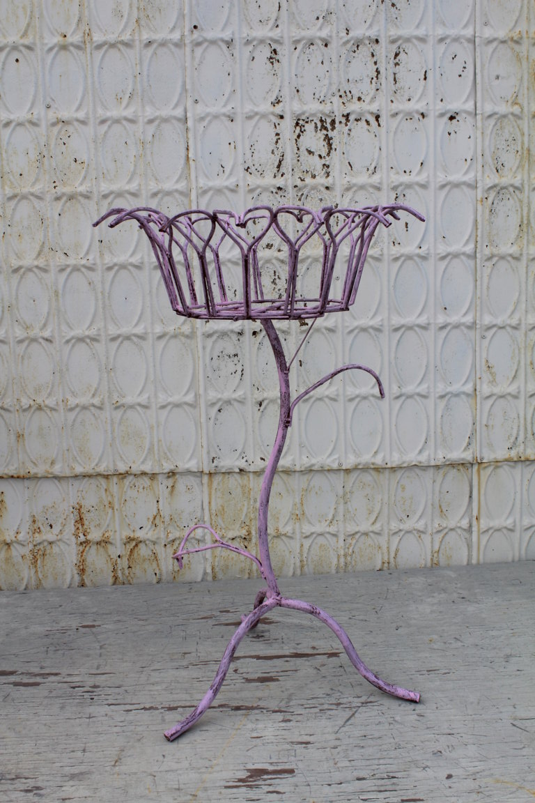 Large Sunflower Wrought Iron Plant Stand