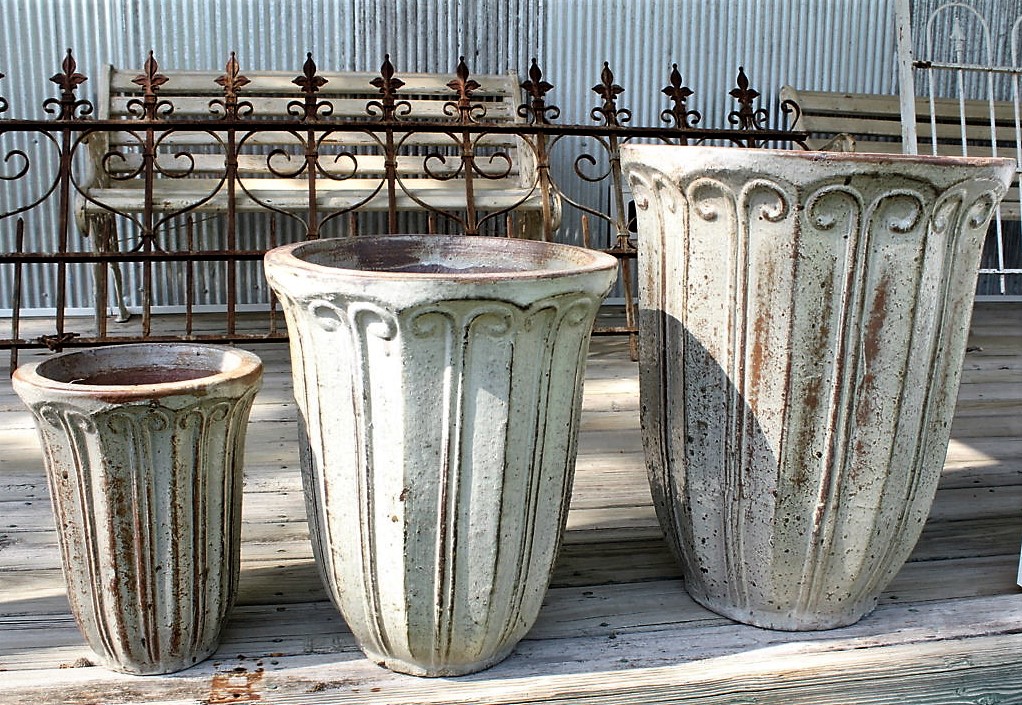 Large Vertical Chandler Pottery Flower Planter