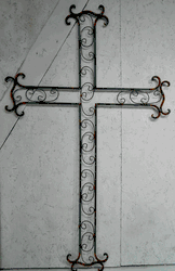 Large Wrought Ashworth Ornate Iron 60" Cross