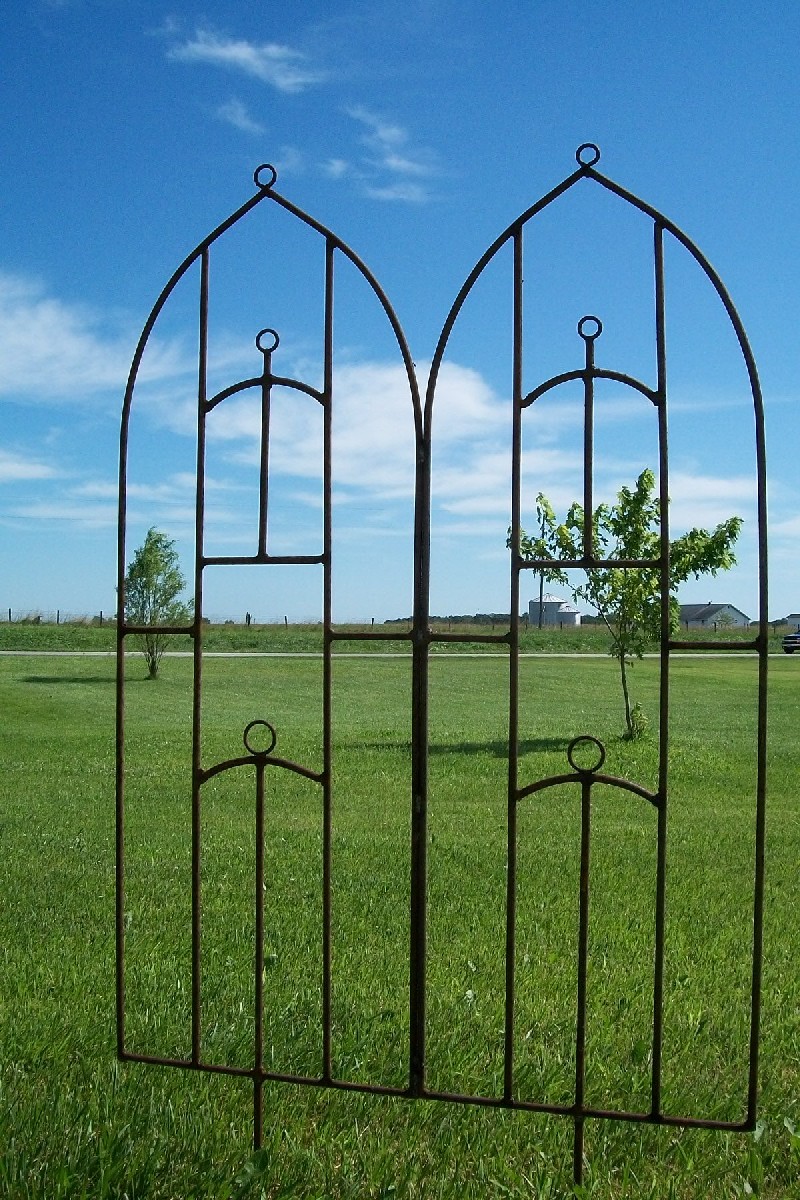 Large Iron Cathedral Arch Plant Trellis