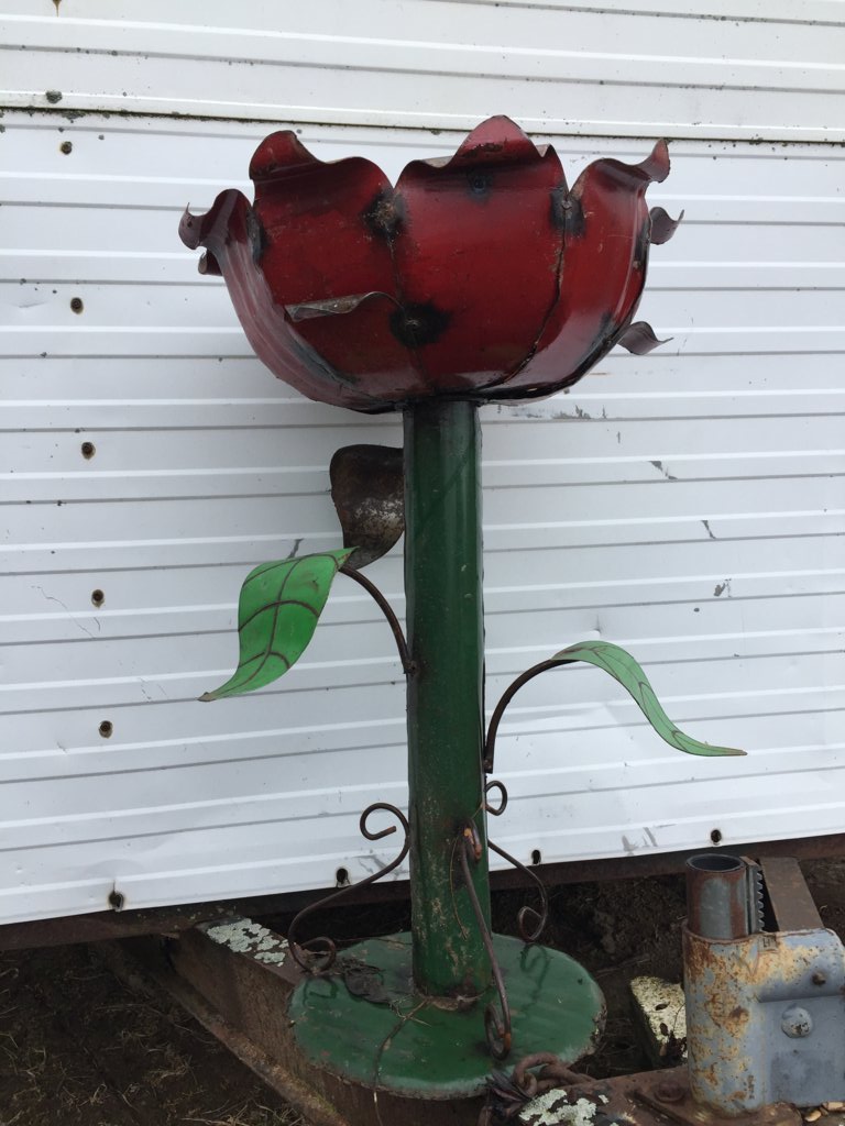 Large Metal Flower Plant Stand Decorative Container