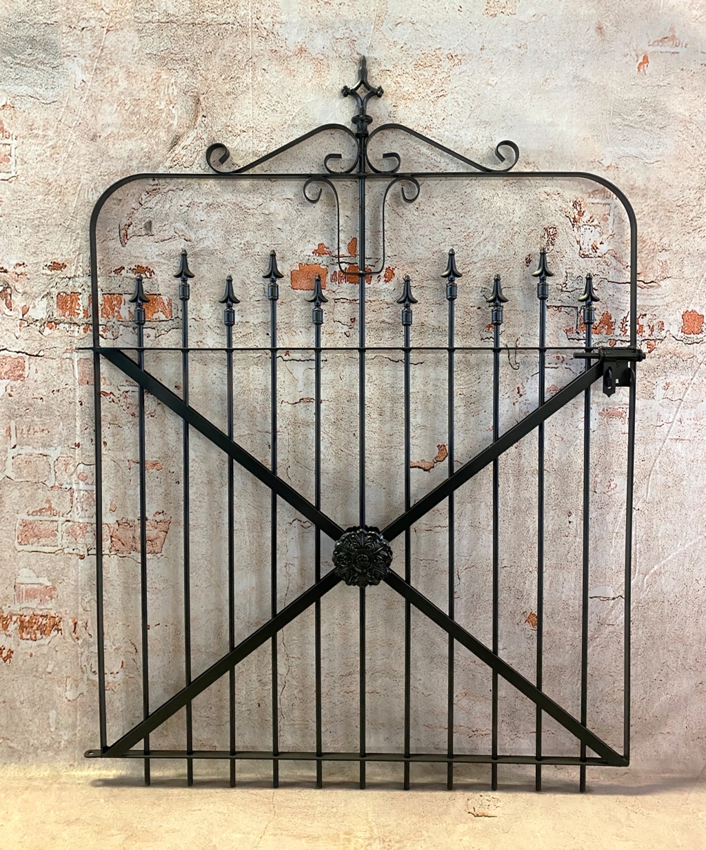 Medallion Historical Wrought Iron Gate - 44" to 48" x 4't
