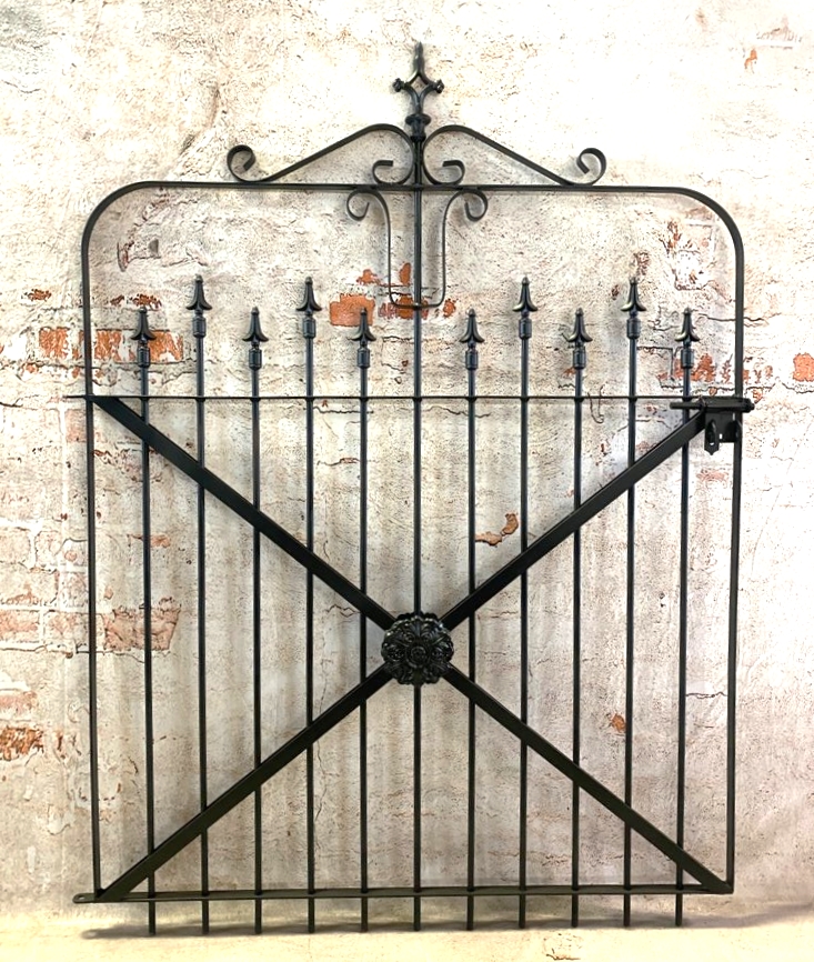 Medallion Historical Wrought Iron Gate - 44" to 48" x 4't