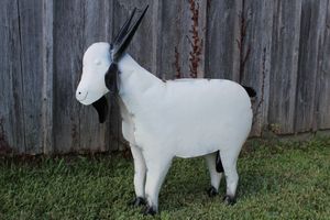34" Large Gage Tin Goat Recycled Metal Lawn Art