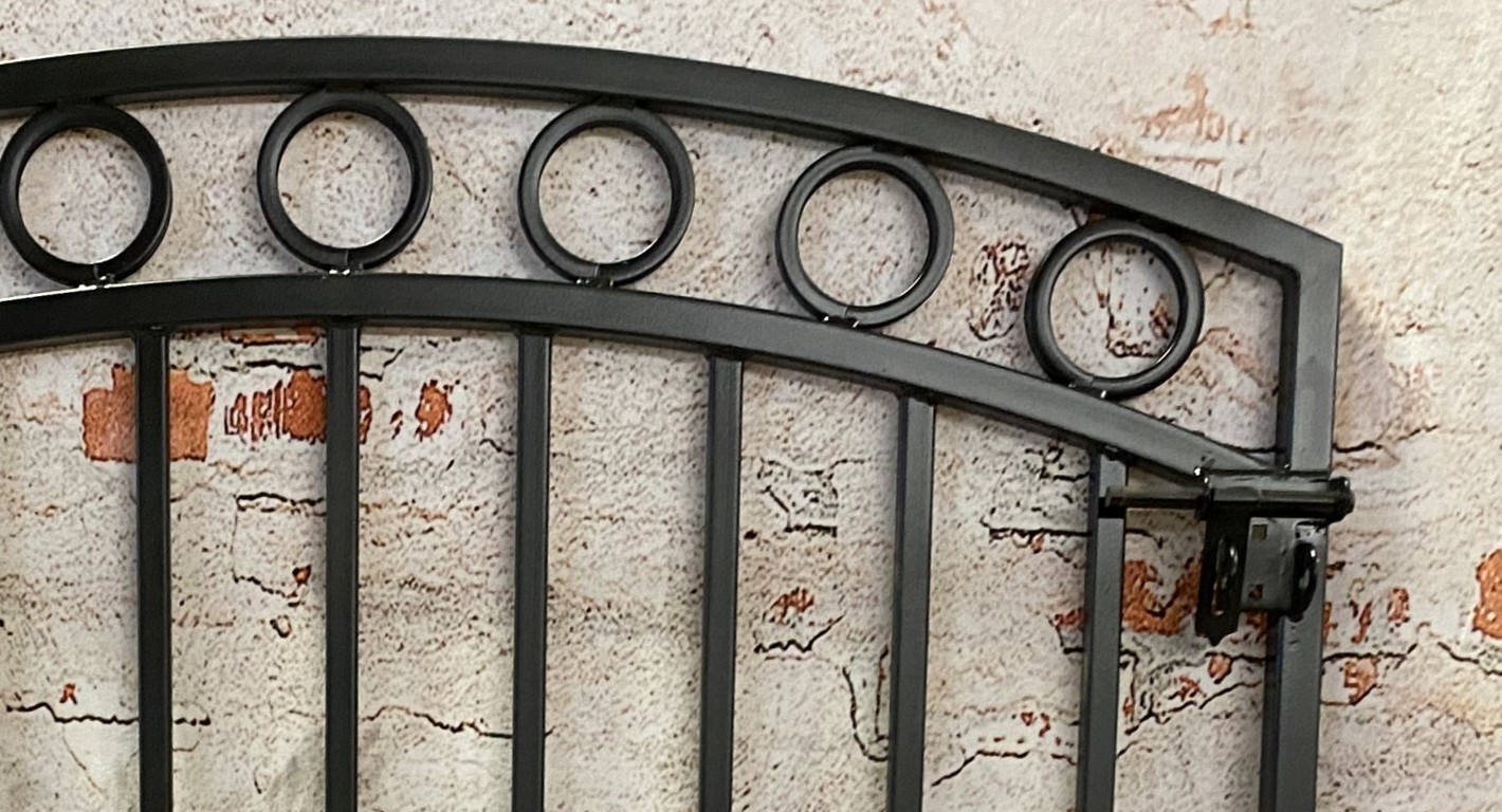 Metal Double Circle 4' x 4' Yard Entry Gate