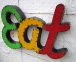 Metal Eat Sign - Kitchen Wall Art - Food Letters