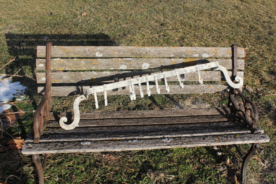 Shabby Chic Metal Coat Hanger- Pot Rack Hanging Wall Decor