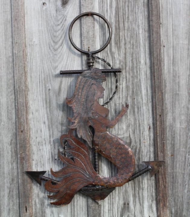 Metal Mermaid Wall Art Aquatic Creature