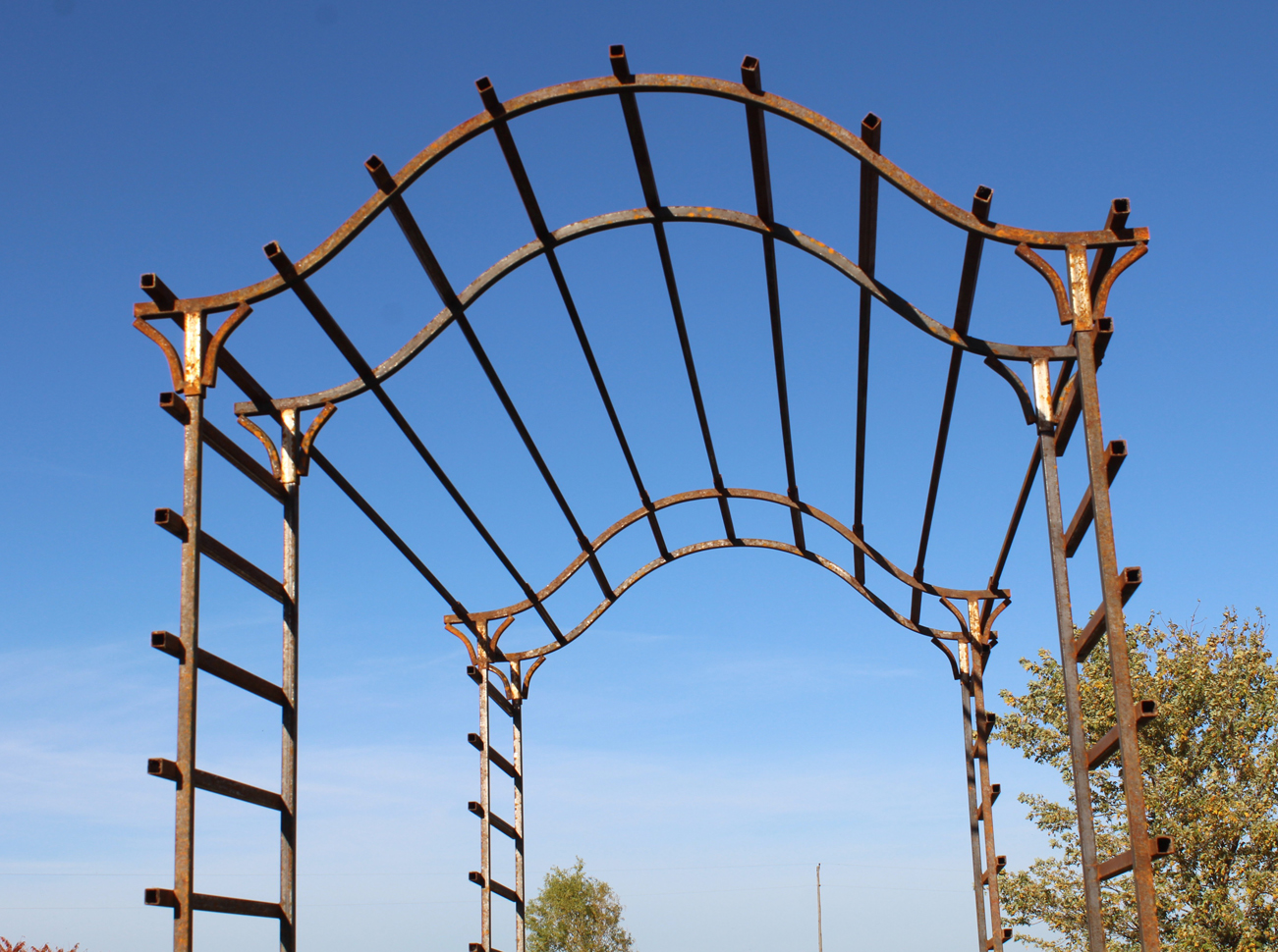 Metal Patterson Pergola - 11' Garden Tunnel - Wedding Arch