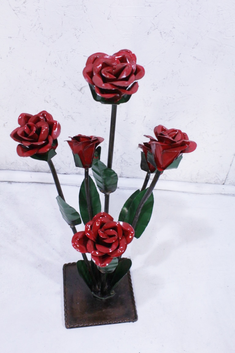 23" Tall Roses on Stand Flowers for you Home or Garden
