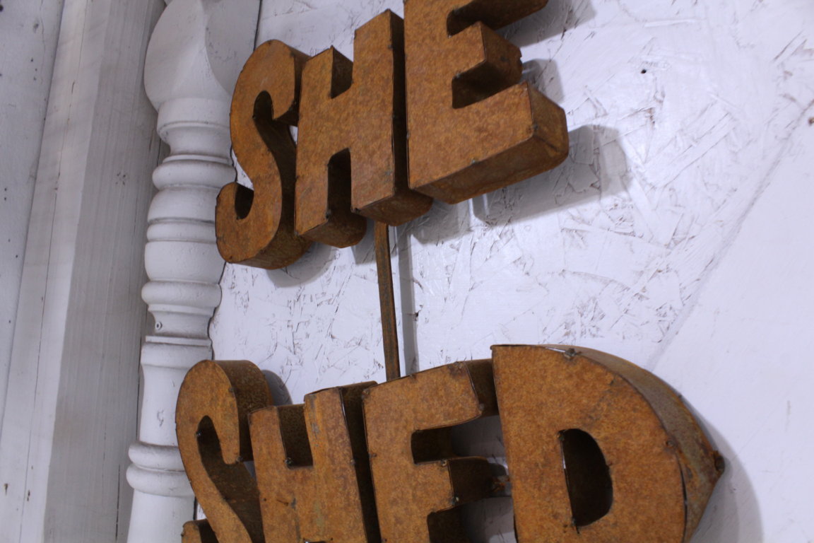 Metal She Shed Sign Decorative Wall Hanging