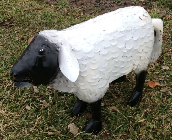 Metal Sheep Farm Animal Yard Decor