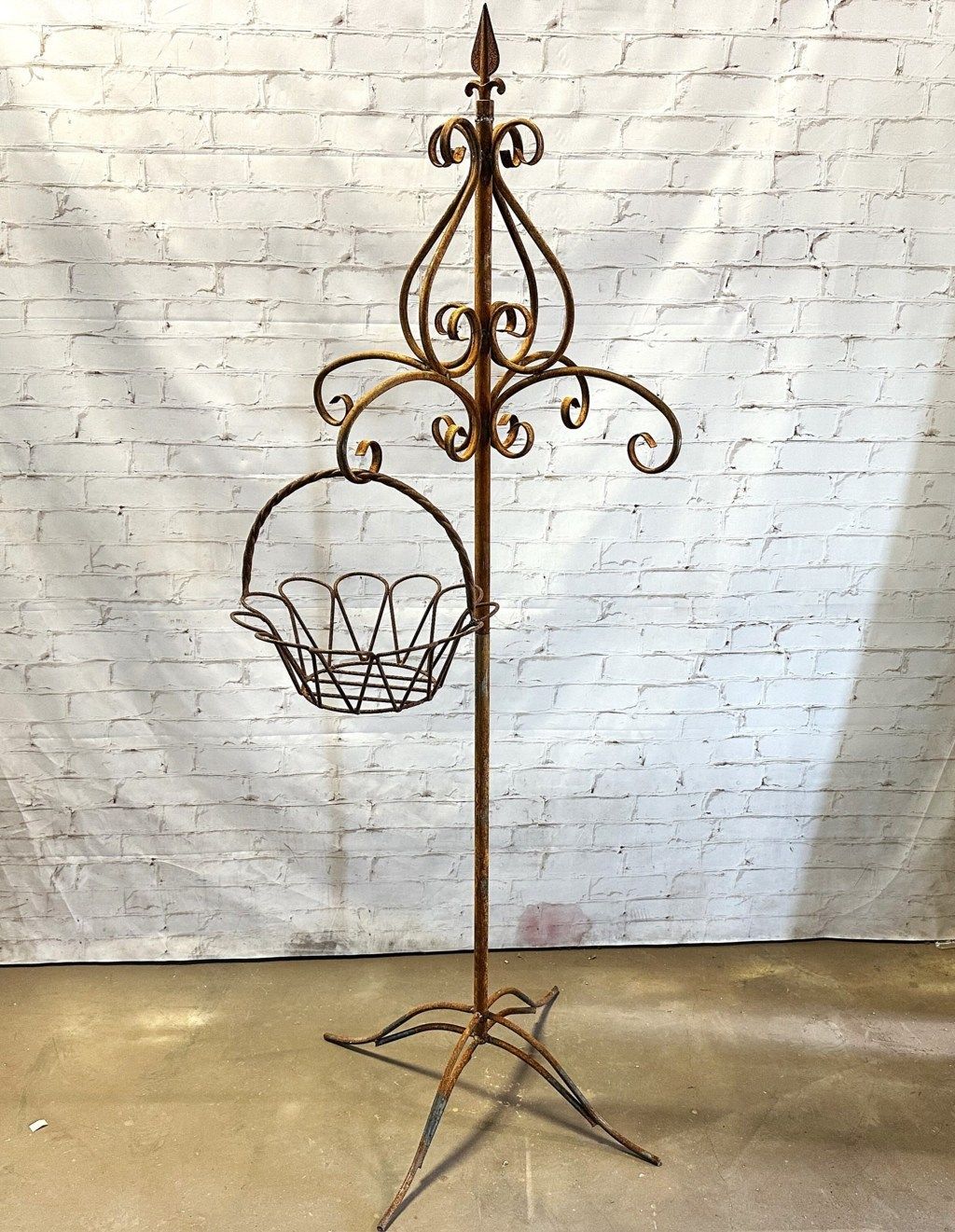 Metal Tree with Hooks - Basket Hanger - Plant Stand