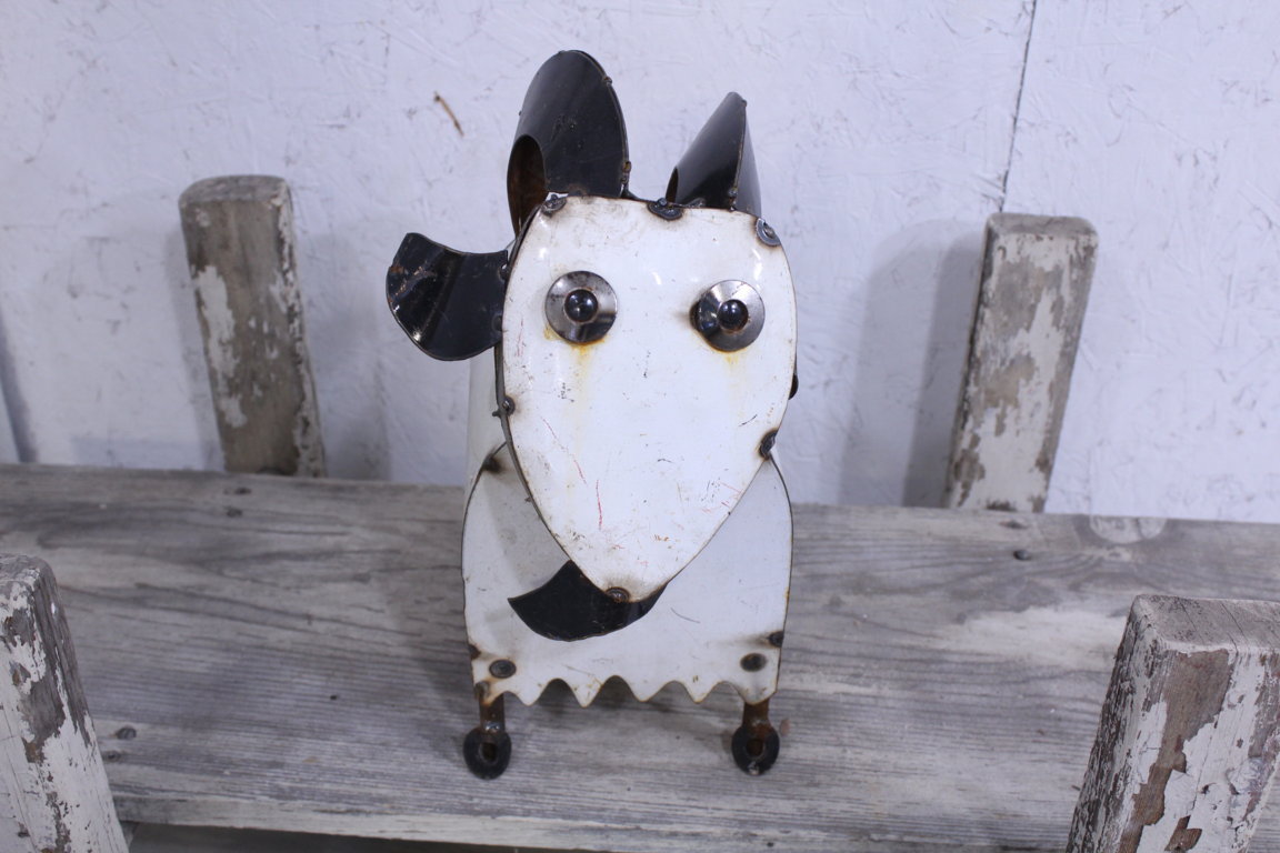 Metal White Mountain Goats in 2 Sizes Yard Art