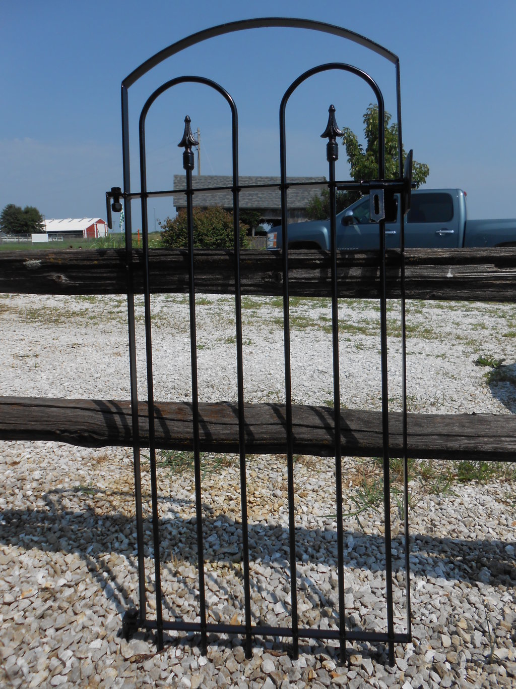 Narrow 2' Wide Small Steel Gate