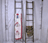 Old Rustic Vintage 7 Rung Wood Ladder - Vintage Painter Ladder