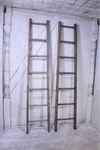 Old Rustic Vintage 7 Rung Wood Ladder - Vintage Painter Ladder
