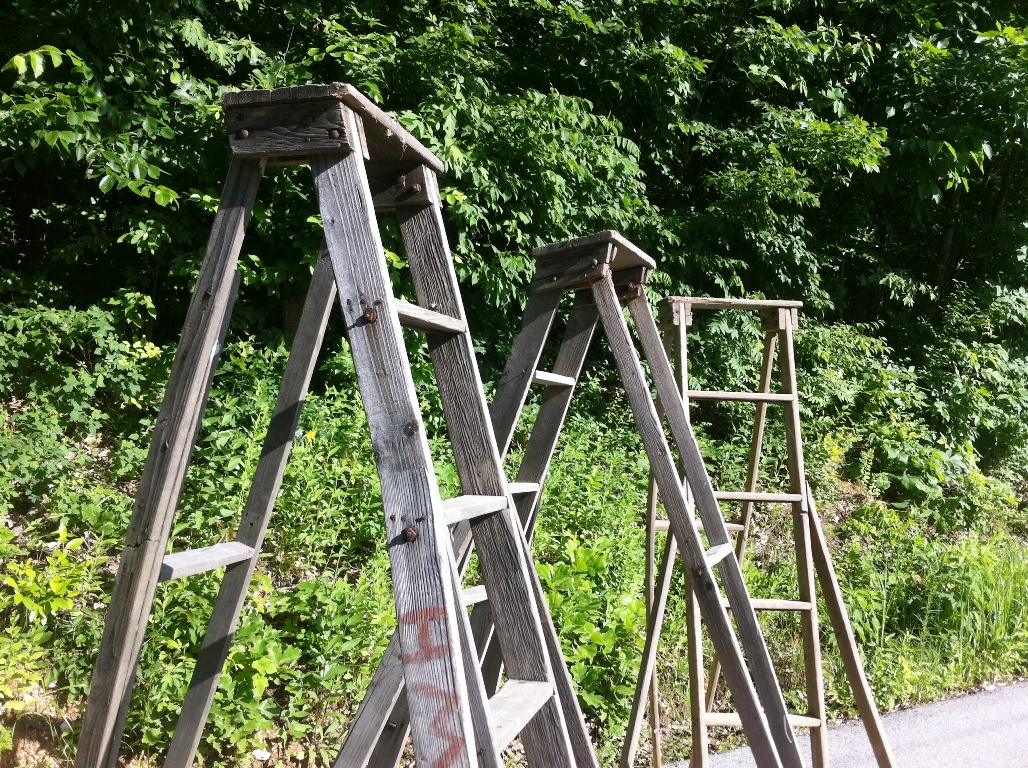 Old Vintage Orchard Apple Ladder from Michigan