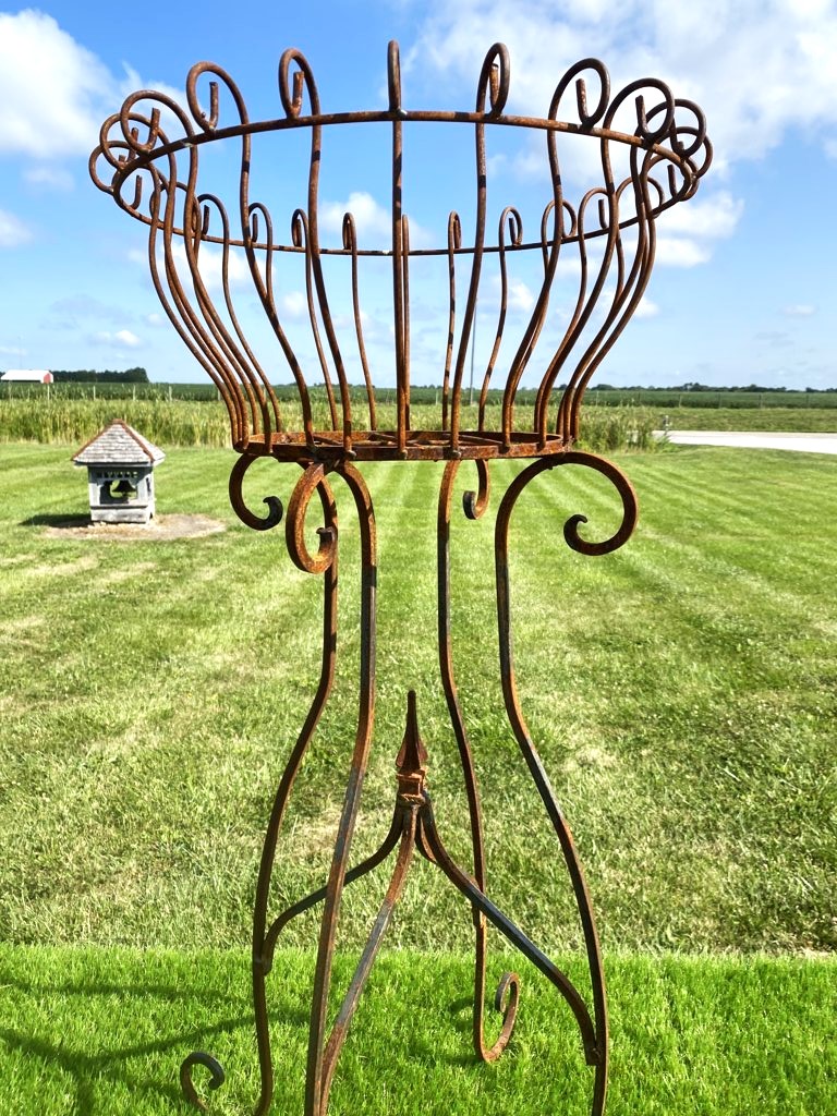 Paris Flower Planter - Handmade - Steel Rod