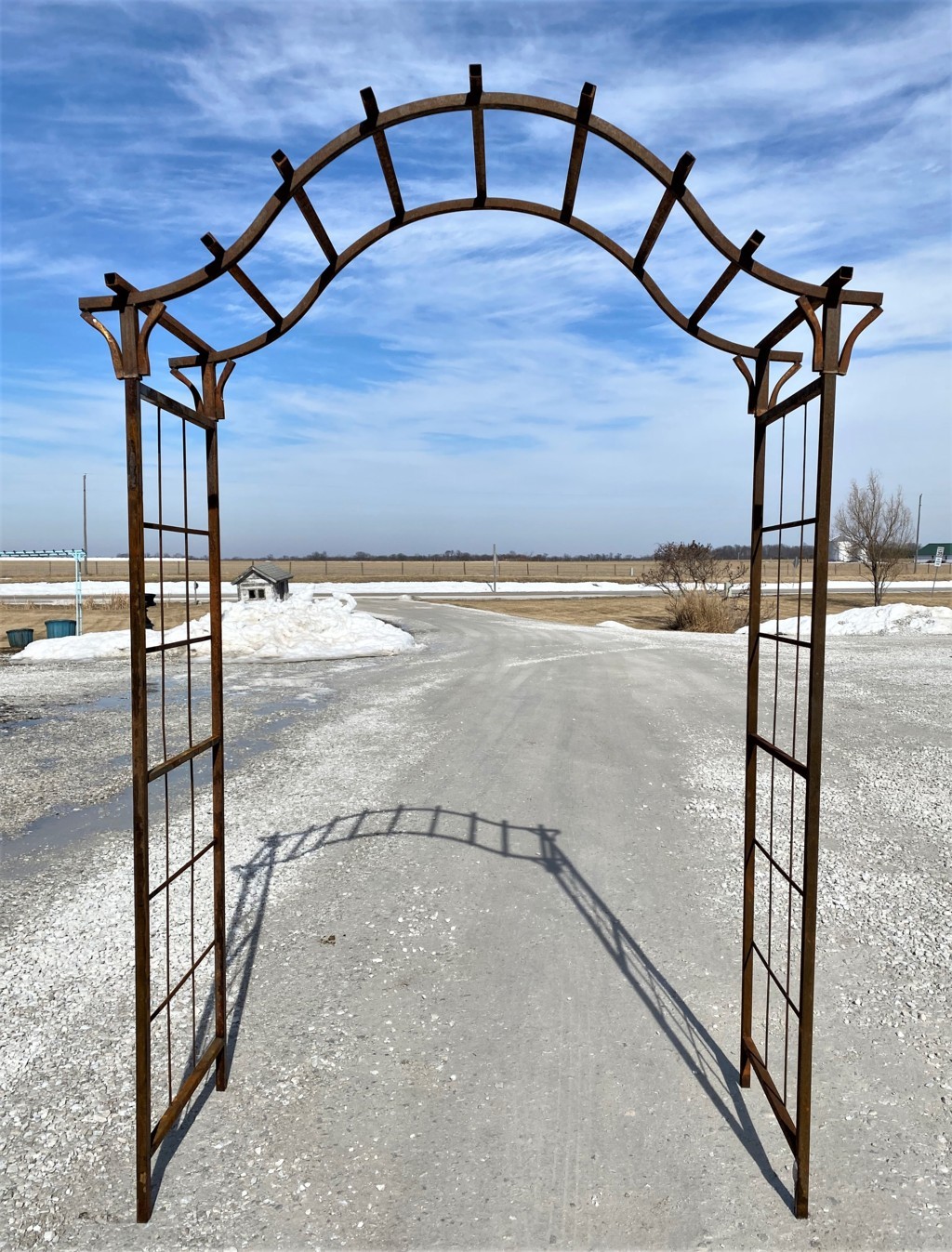 Patterson Metal Arbor Trellis - Garden Arbor - 98"t Structure