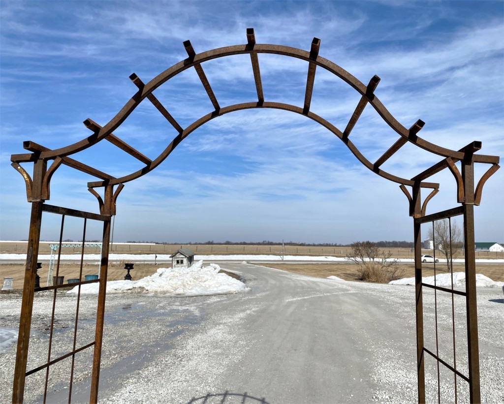 Patterson Metal Arbor Trellis - Garden Arbor - 98"t Structure