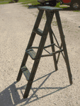6 Step Vintage Wooden Step Ladders for Decorating