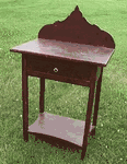 Red Grain Painted Drop Leaf Table