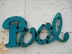 Pool 3D Tin Sign for Your Swimming Area