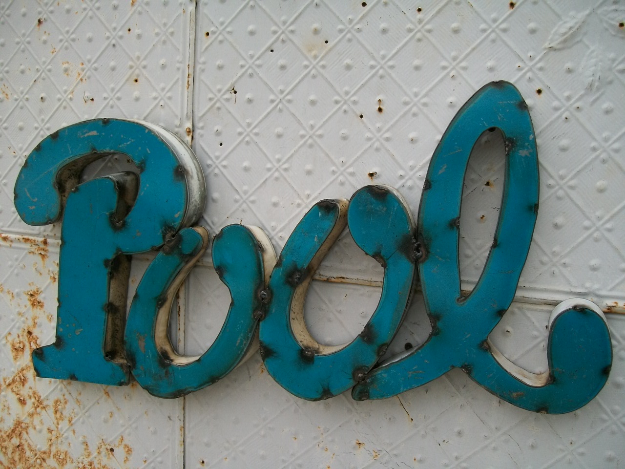 Pool 3D Tin Sign for Your Swimming Area