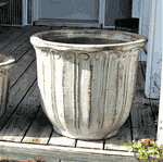 Prescott Glazed Outdoor Pottery Planters - Large Flower Pots