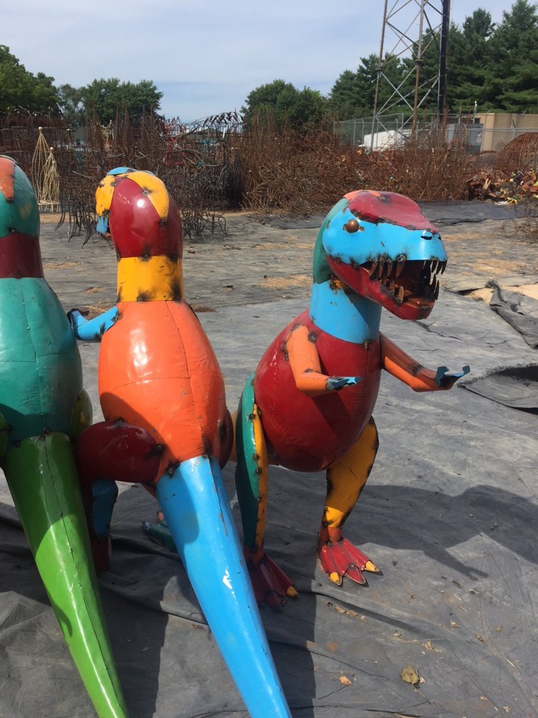 Recycled Metal Dinosaur Prehistoric Animal