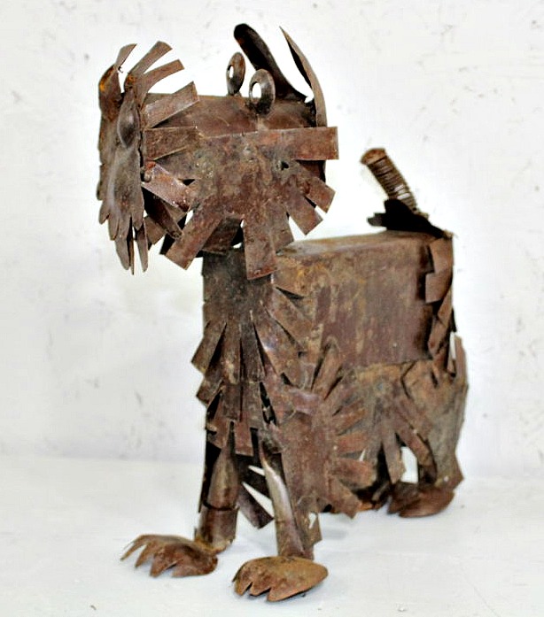 Metal Dog Sculpture - Sammie Scottie Dog|Garden Art