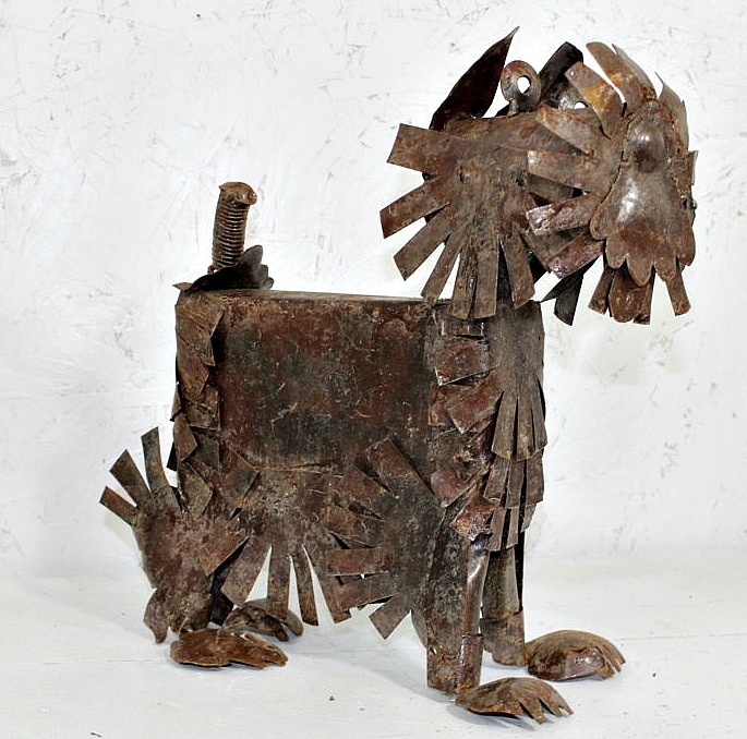 Metal Dog Sculpture - Sammie Scottie Dog|Garden Art