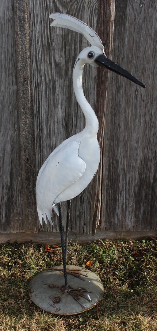 Recycled Scrap Metal Standing Crane - Mexico