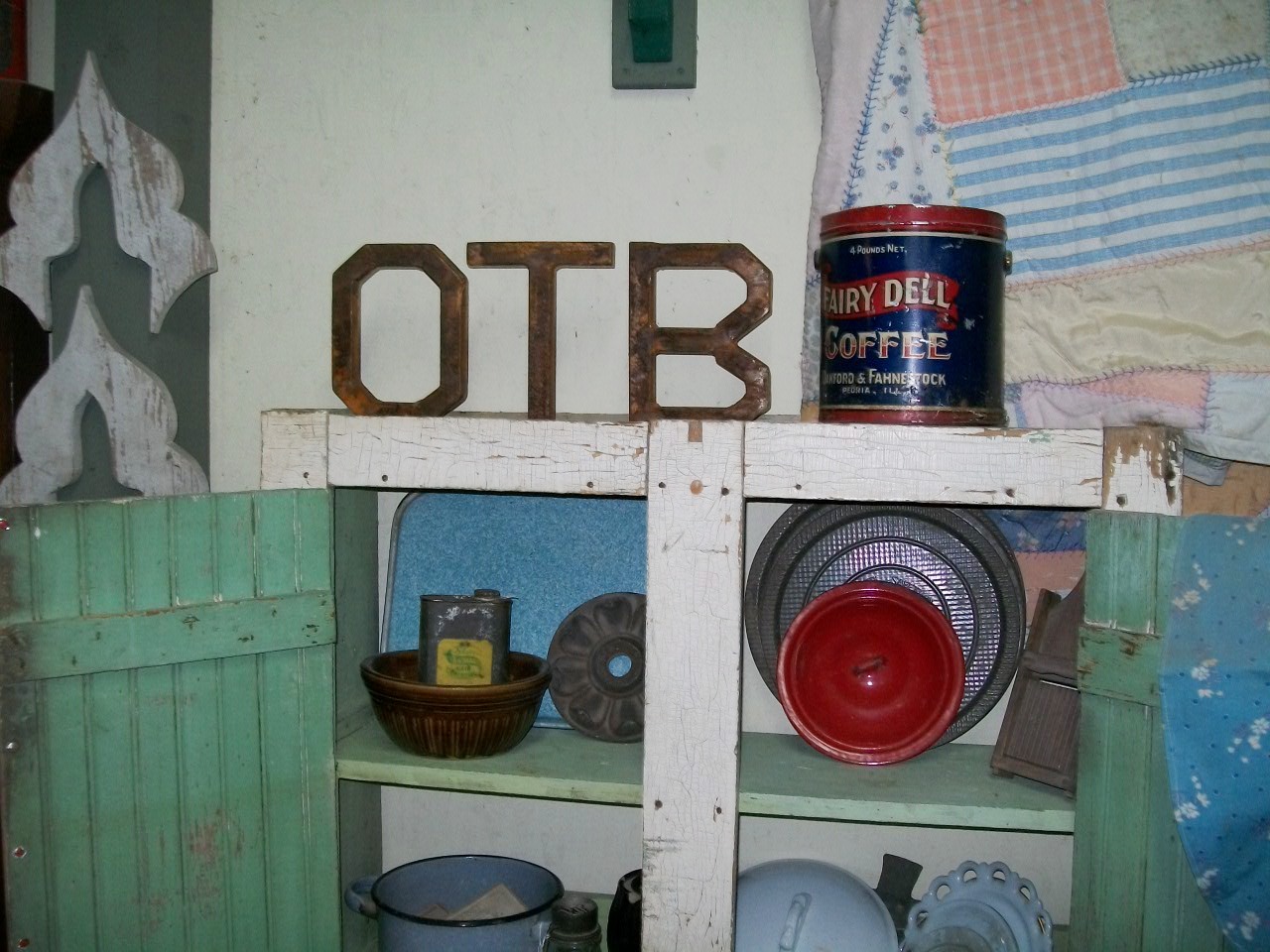 Connected Rustic Metal Letters Initials That Stand