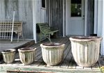 Prescott Glazed Outdoor Pottery Planters - Large Flower Pots