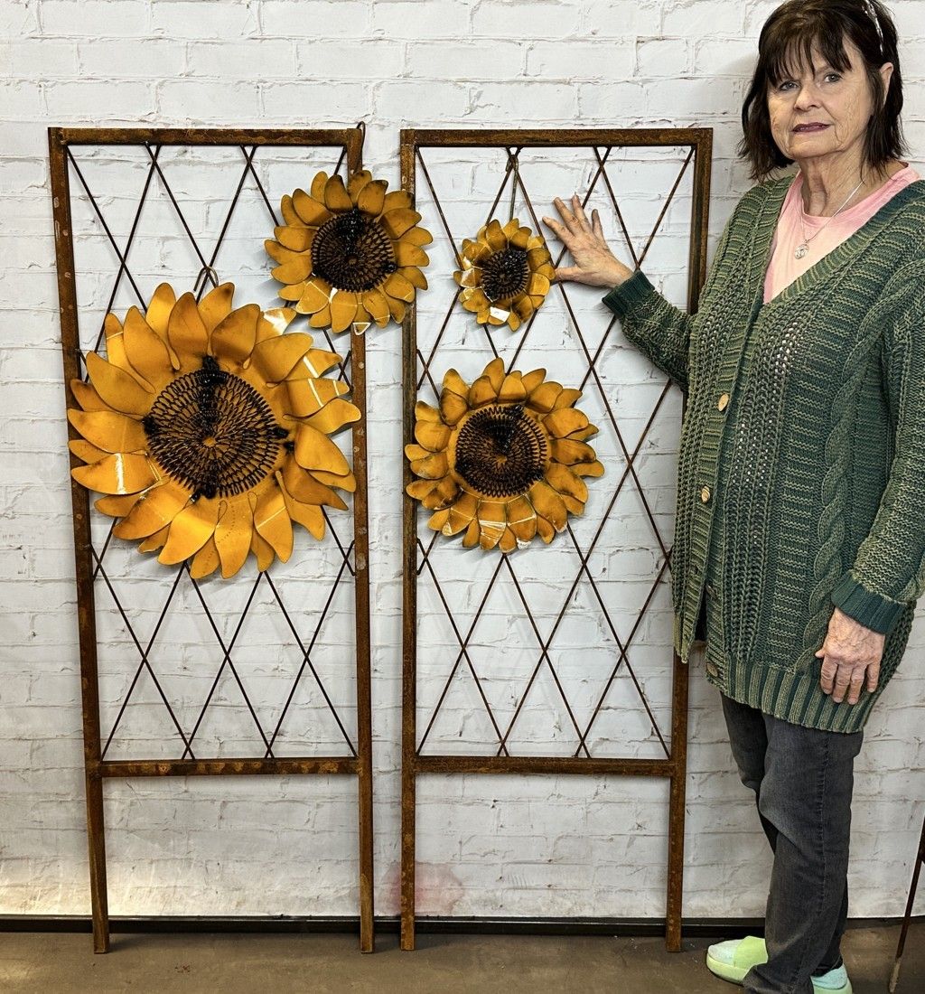 Rustic Tin Sunflower Wall Art 4 Sizes