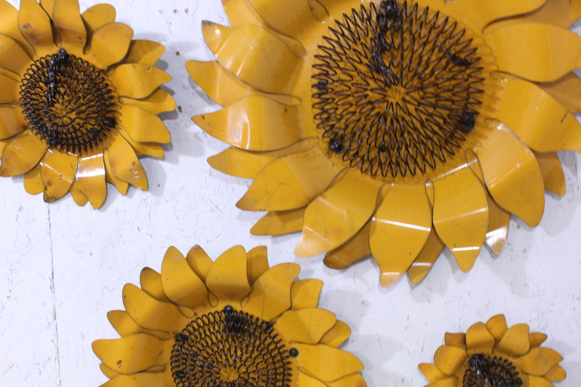 Rustic Tin Sunflower Wall Art 4 Sizes