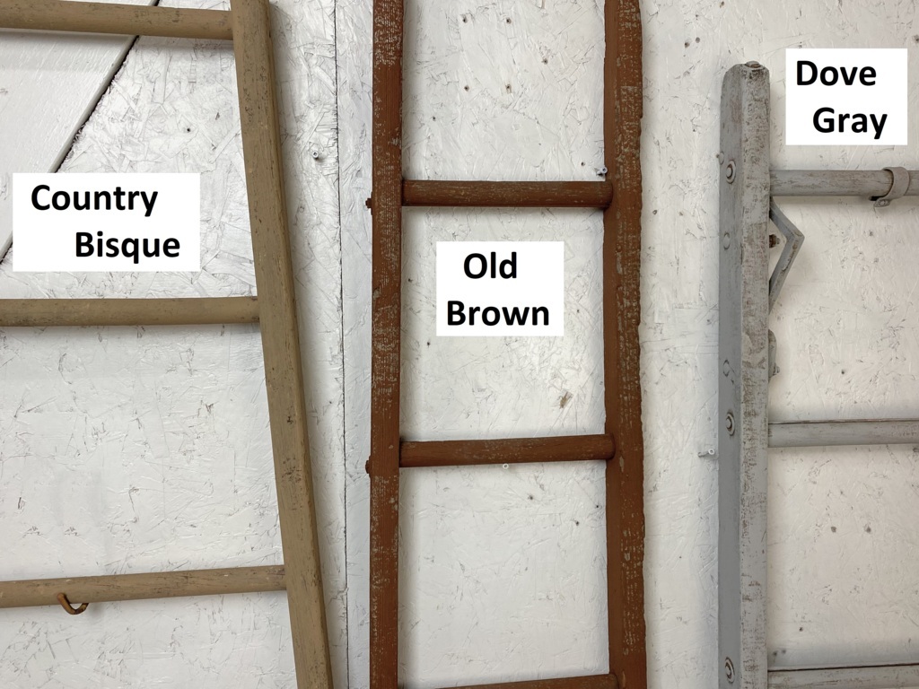 Rustic Vintage 4 Rung Small Wood Ladder - Quilt Rack
