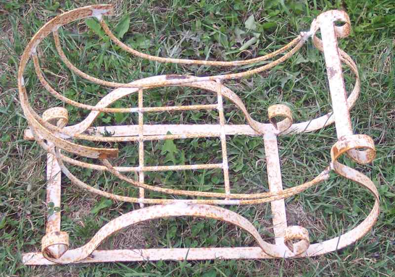 Wrought Iron Sled Holiday Decorations