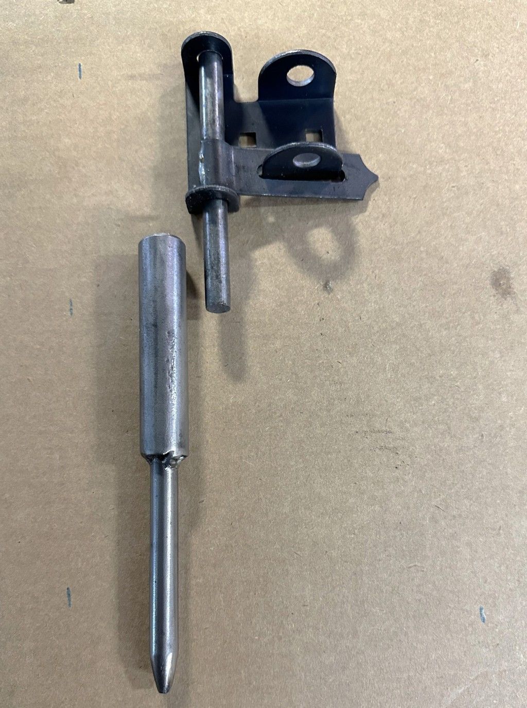 Single Drop Pin Custom Wrought Iron Latch - Driveway Gates