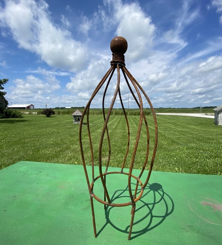 24" Iron Ball Bernice Topiary Plant Support for Flowers